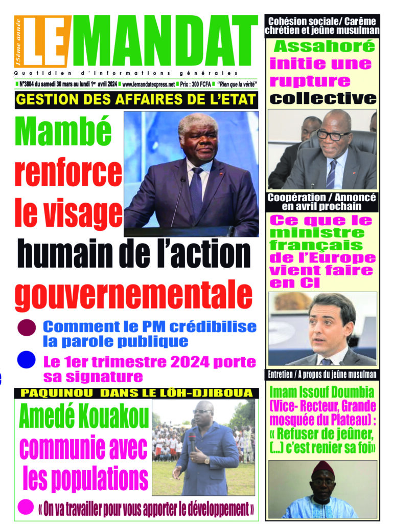 MANDAT N°3804 - Le Mandat Express