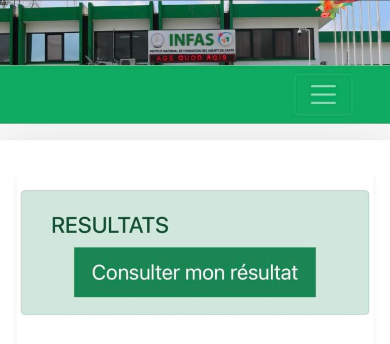 Résultats concours INFAS 2024: Voici les liens pour consulter - Le ...